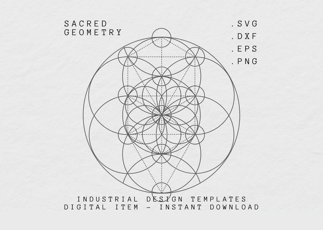 Sacred Geometry SVG, DXF, Tree of Life, Cut File, Kabbalah, Digital ...