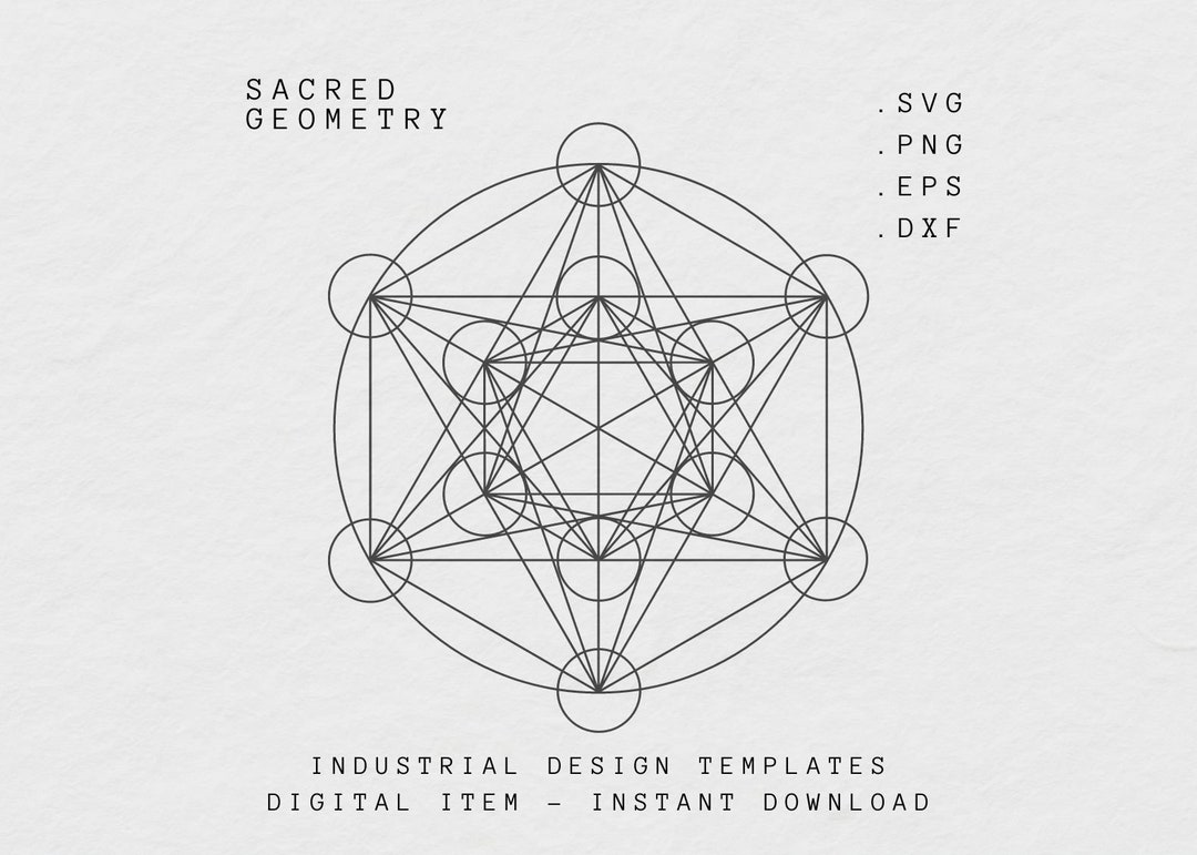 Sacred Geometry SVG DXF Cut File Digital File New Age - Etsy UK