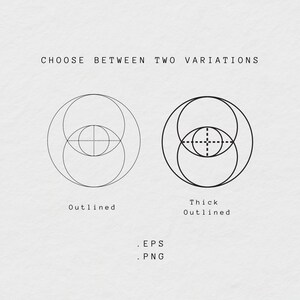 Sacred Geometry SVG, EPS, DXF, Vesica Piscis Eye, Cube, Cut File ...