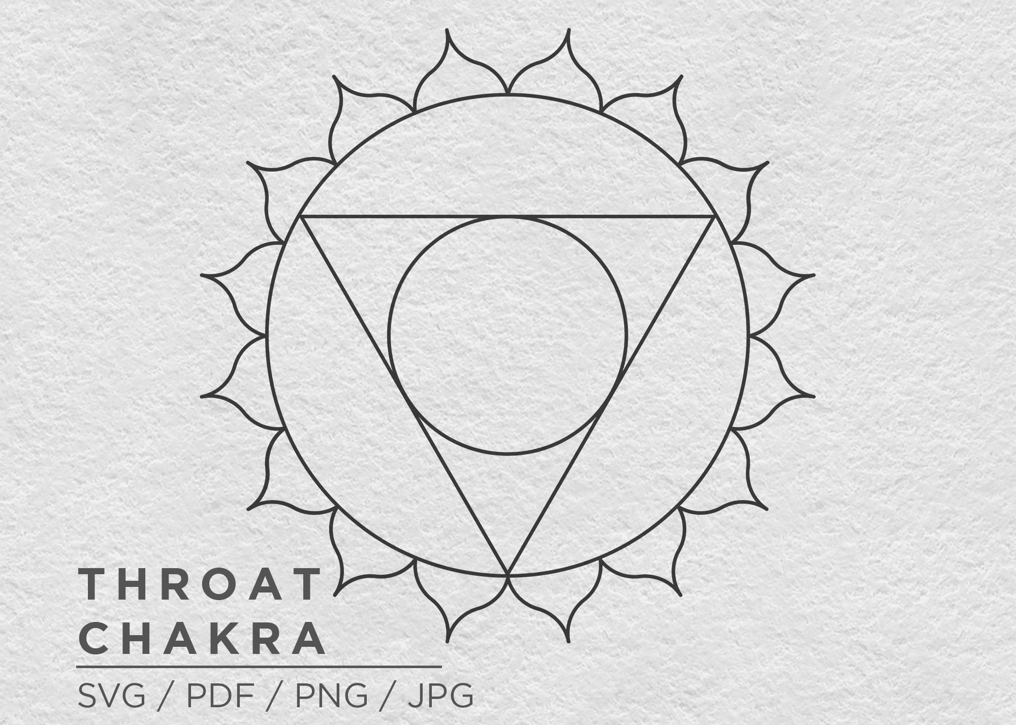 Chakra de la Garganta SVG Vishuddha 7 dimensiones del - Etsy España