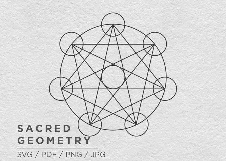 Sacred Geometry SVG Heptagram Seven Point Star Septagram - Etsy