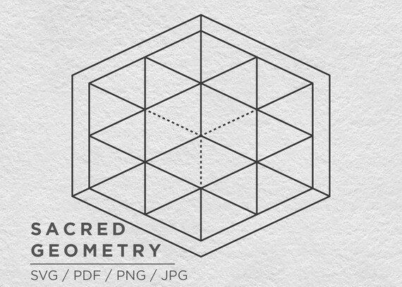 Sacred Geometry SVG Matrix of Life Metatrons Cubes Cut | Etsy