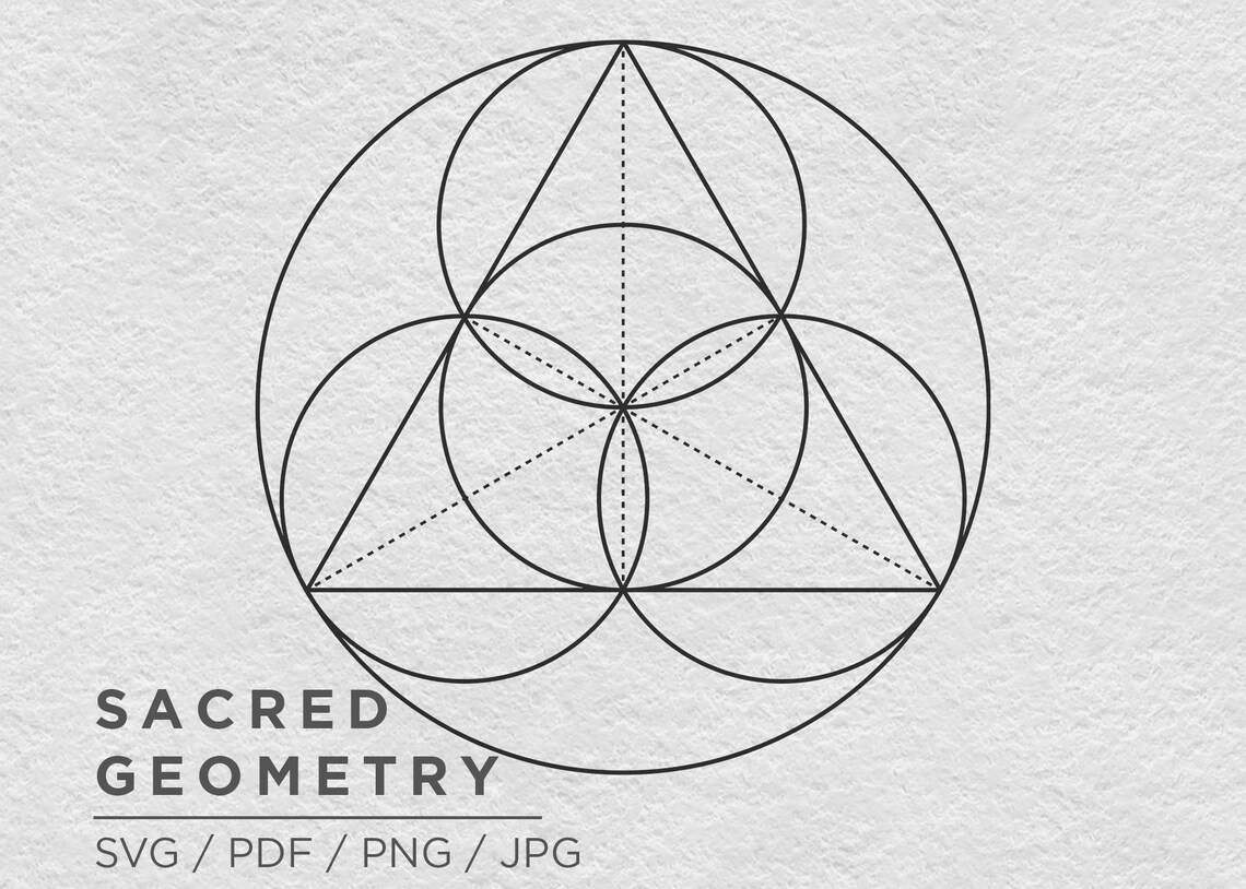 Sacred Geometry SVG Equilateral Triangle Cut File digital | Etsy
