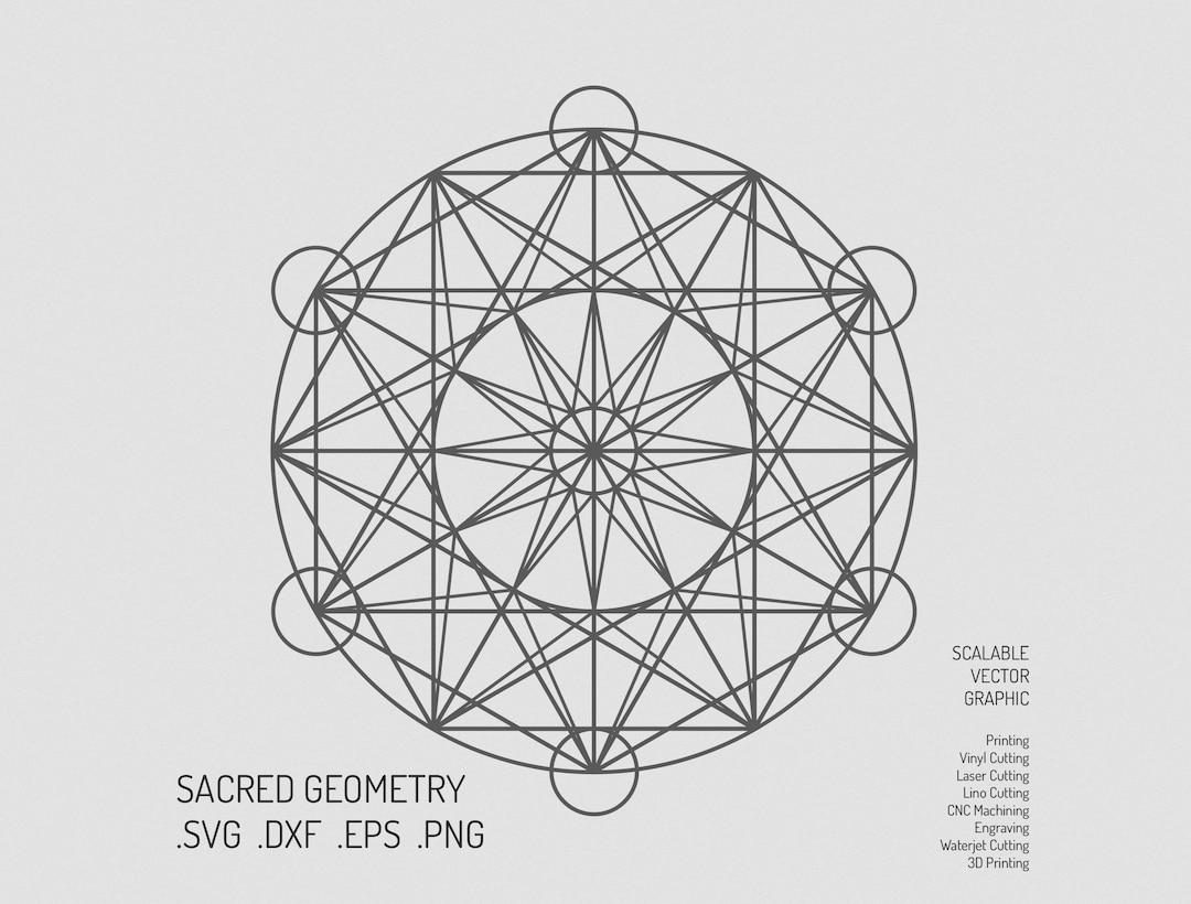 Sacred Geometry Dodecagram: Twelve Point Star SVG PNG (digital File) - Etsy