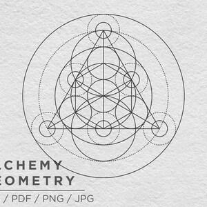 Alchemy Geometry SVG Transmutation Energy Grid Crystal - Etsy
