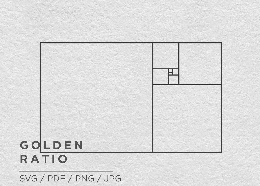 Golden Ratio SVG, Vector, Decal, Spiral, Phi, Print, Cut File, Digital ...