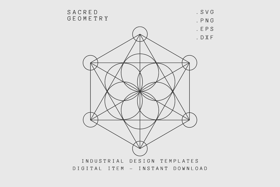 Sacred Geometry SVG, DXF, EPS, Seed of Life, Cut File, Digital File ...