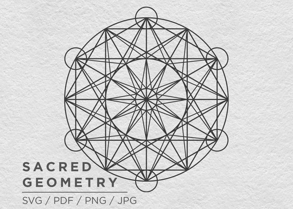 Sacred Geometry SVG Dodecagram Twelve Point Star 12-pointed | Etsy