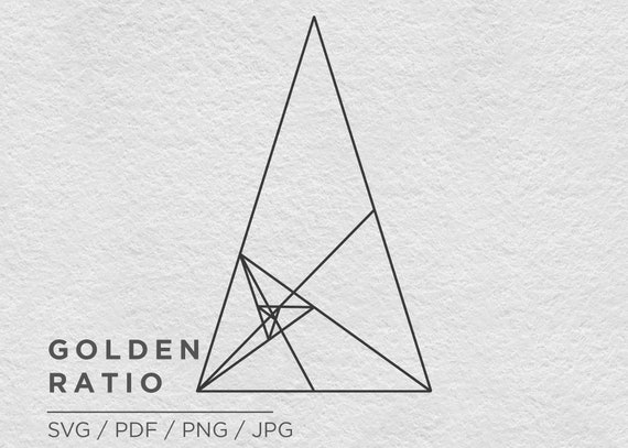 Golden Ratio Triangle Art