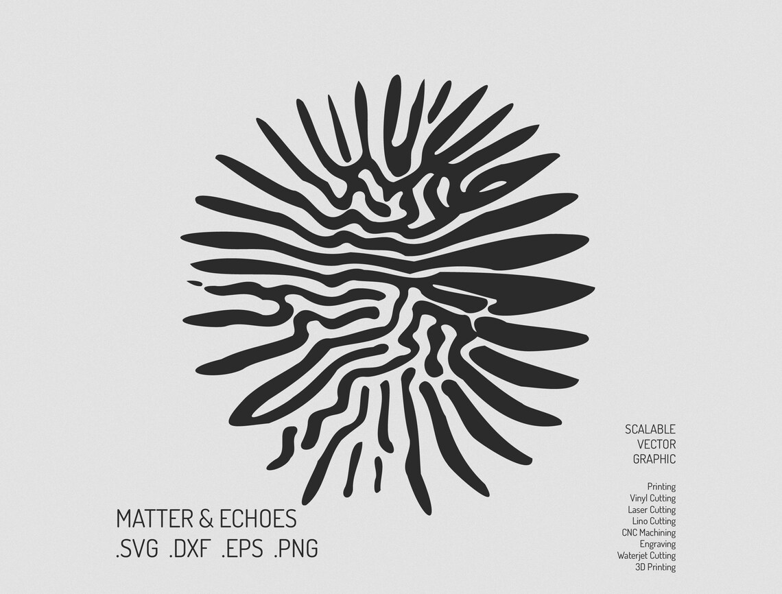 Ferrofluid SVG, Cymatic Vibration, Transmutation, Industrial Cut File ...