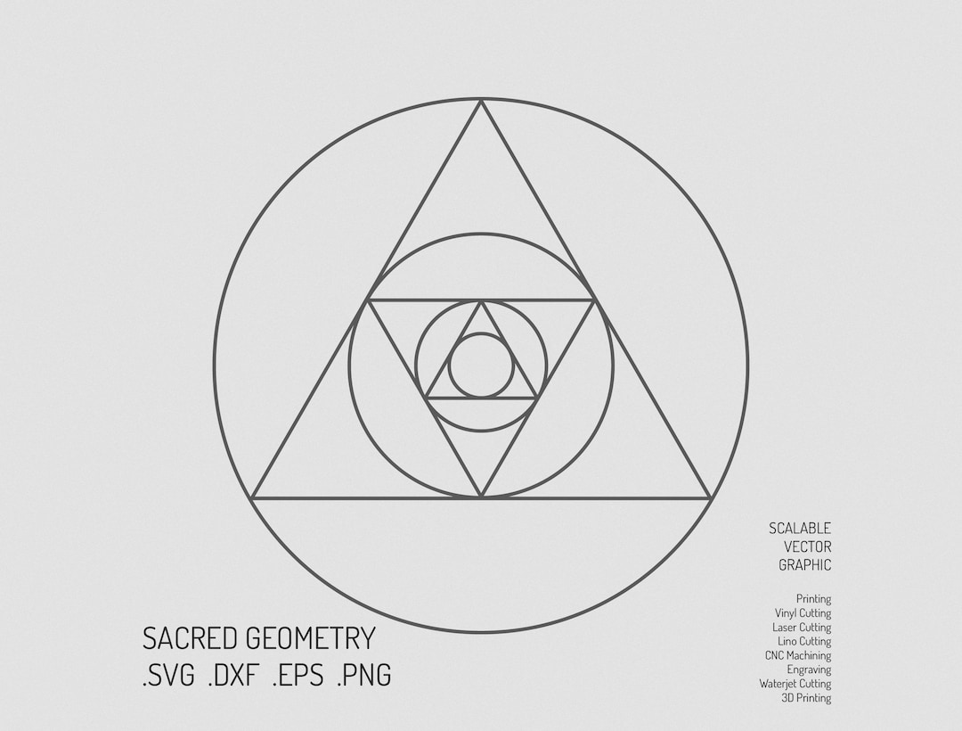 Sacred Geometry SVG, Equilateral Triangle, Alchemy, Universe, Pyramid ...