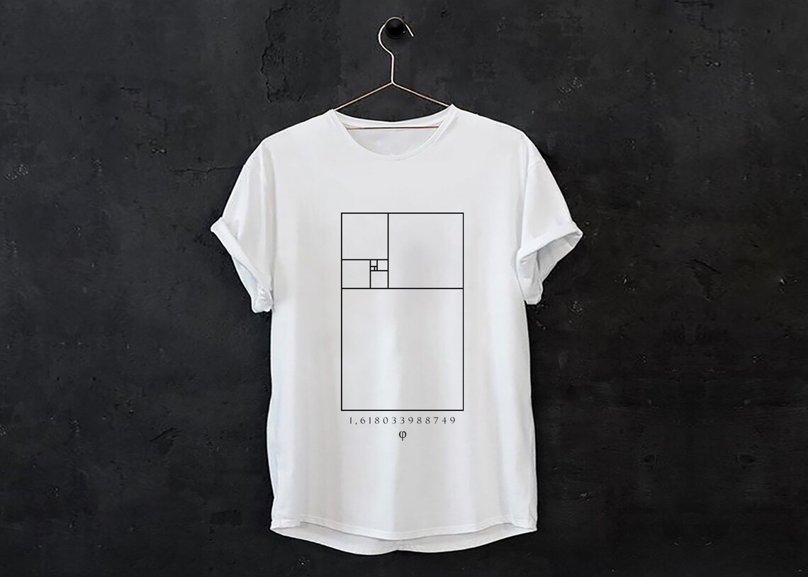 Golden Ratio SVG Vector Decal Spiral Phi Print Cut File | Etsy