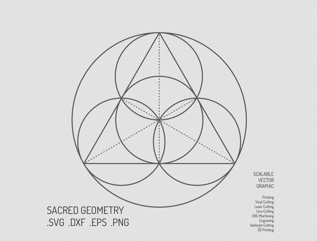 Sacred Geometry SVG, Equilateral Triangle, Cut File, Digital File, New ...