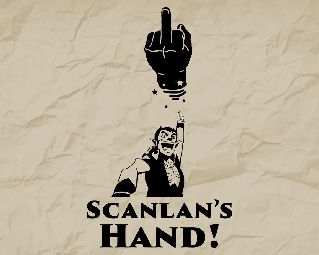 Scanlan's Hand SVG, Critical Role, Vox Machina Dnd (digital Download ...