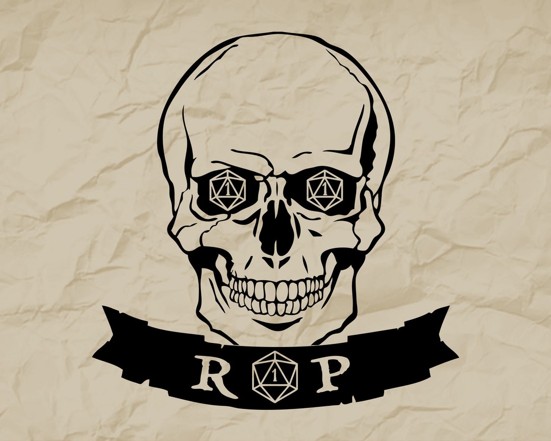 Skull Critical Failure D20 Dice SVG, D&D Shirt (digital Download) - Etsy