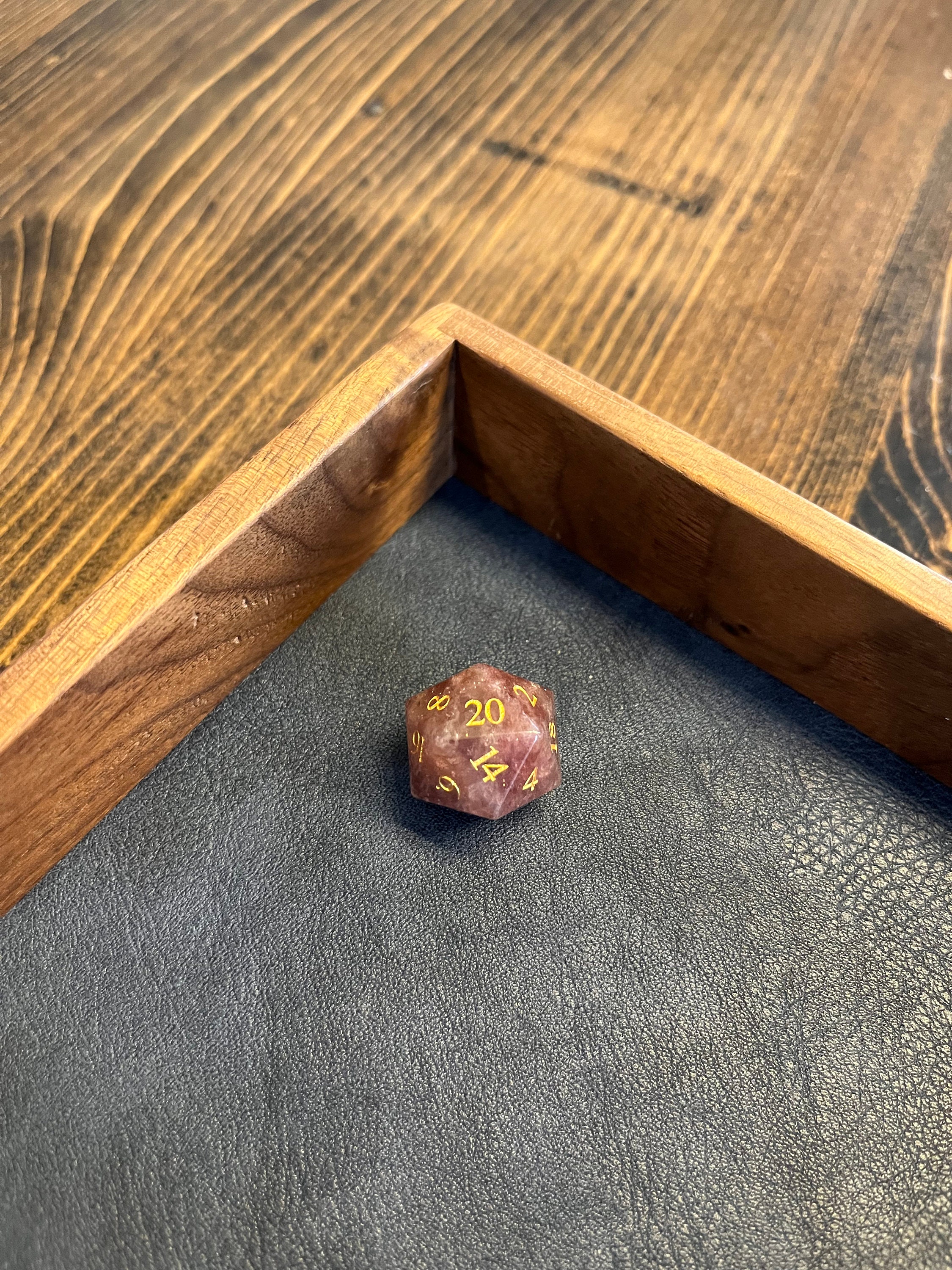 Strawberry Cystal Stone Dice Set W/free Resin Dice Set! - Etsy