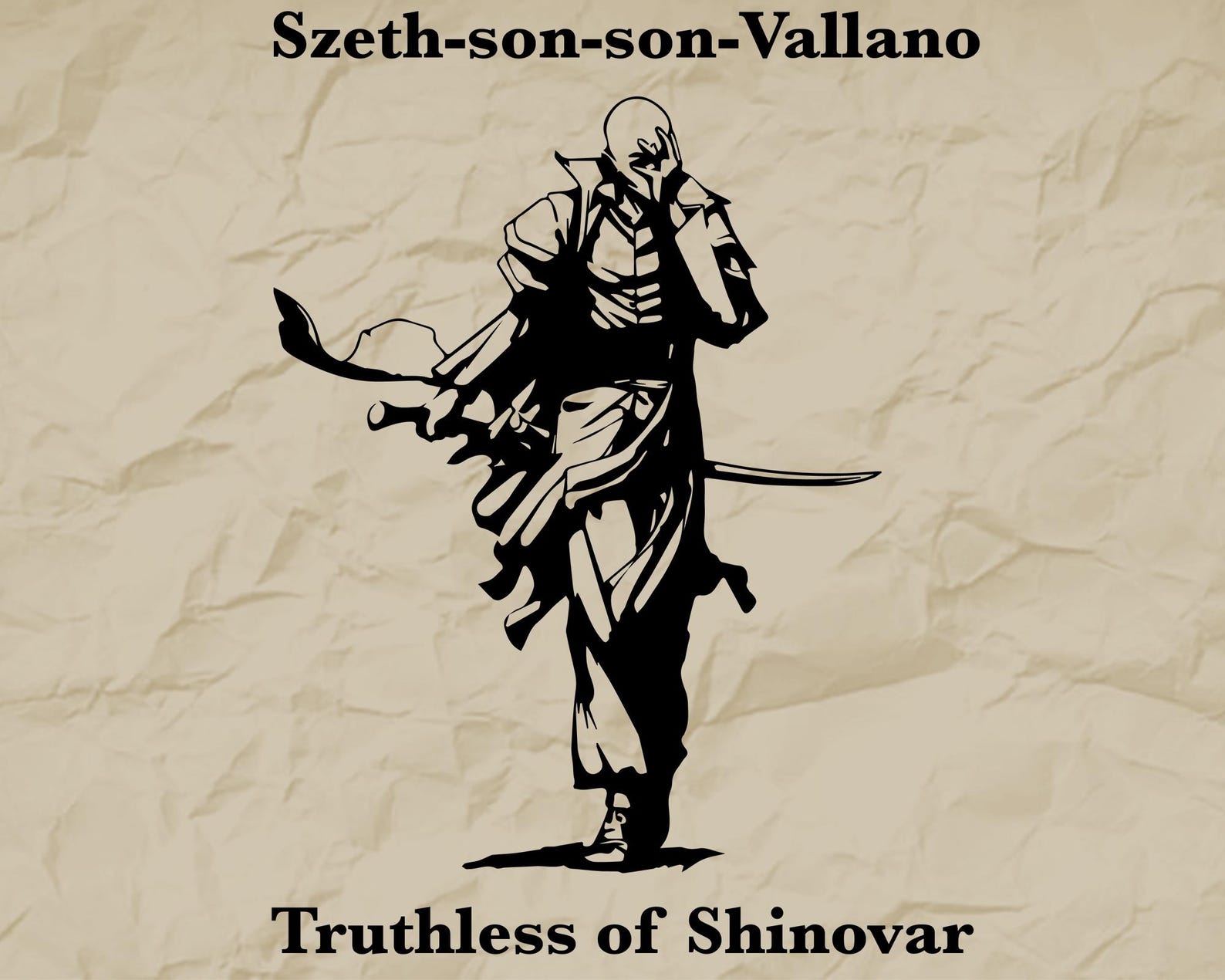 Szeth-son-son-vallano, Truthless of Shinovar, SVG, Brandon Sanderson ...