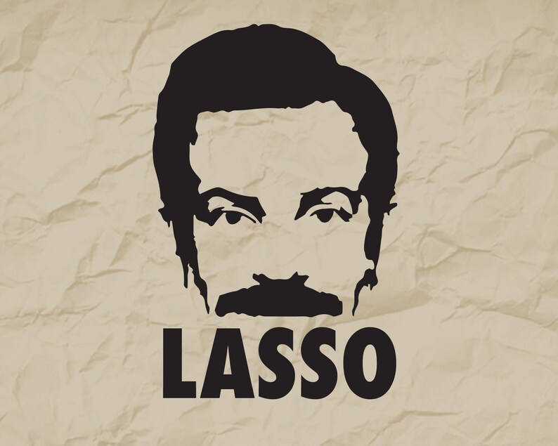 Ted Lasso And His Mustache Football Soccer Svg Cricut Etsy