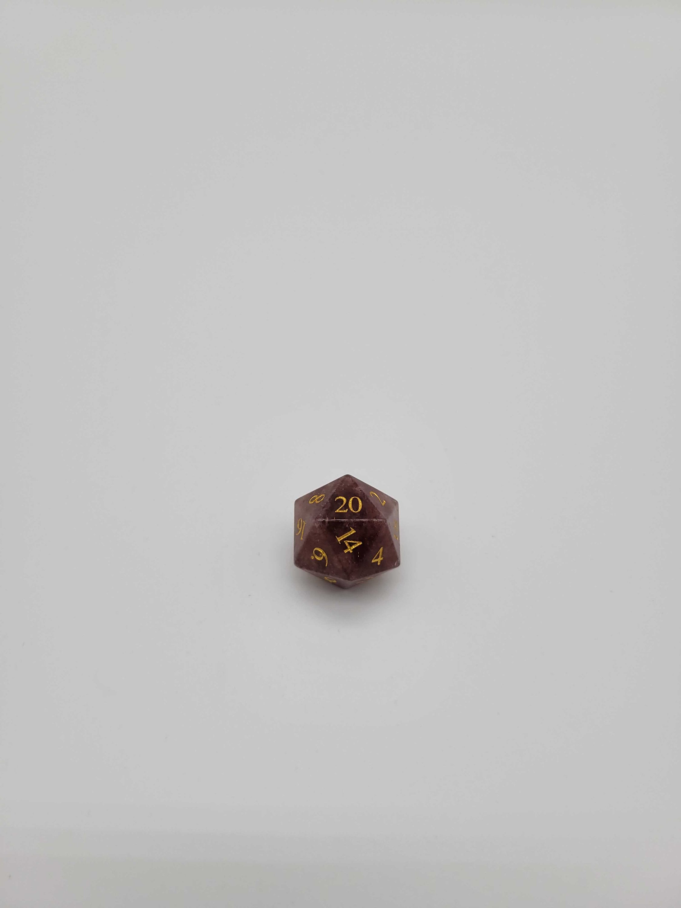 Strawberry Cystal Stone Dice Set W/free Resin Dice Set! - Etsy