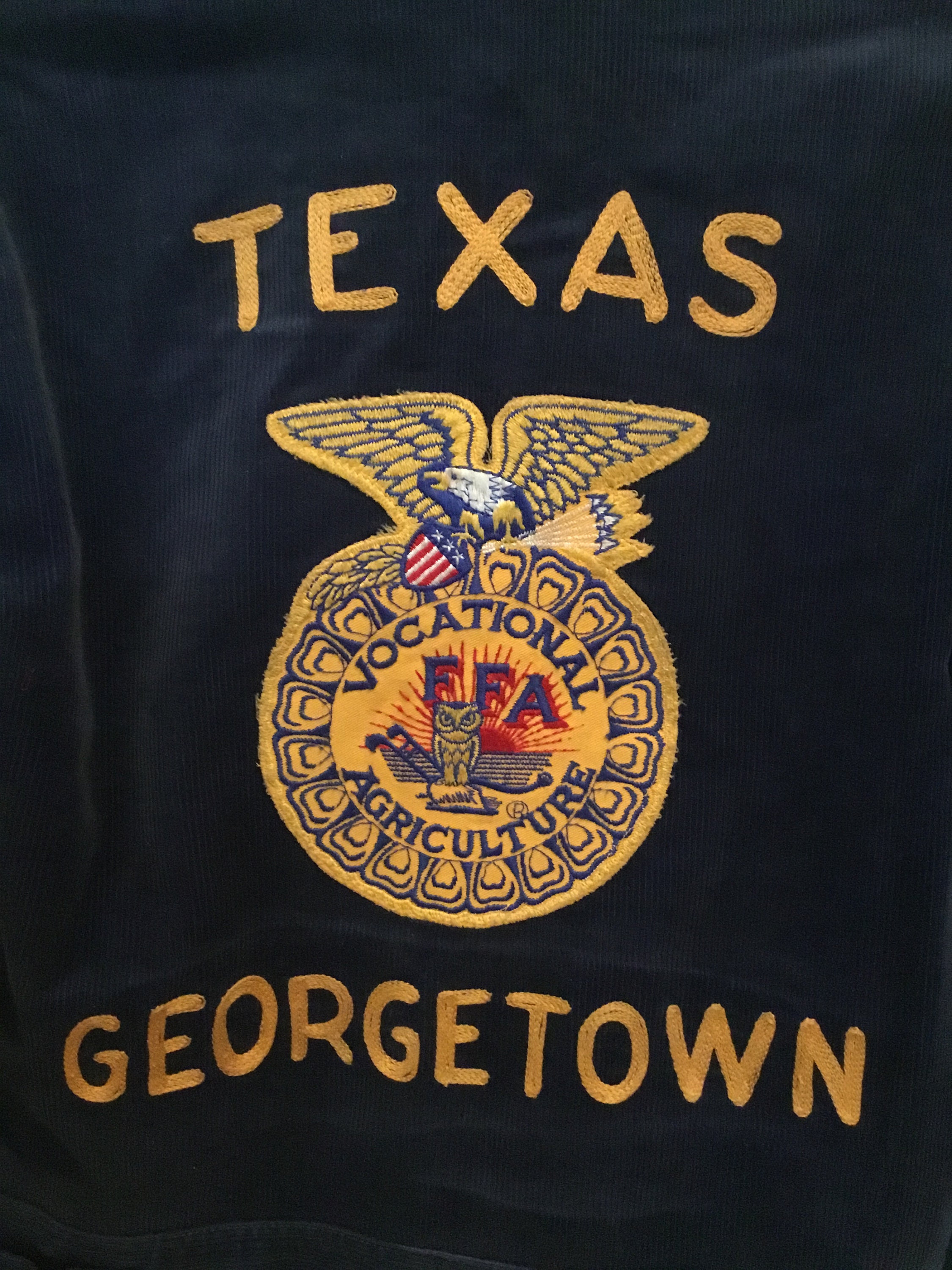 80s Texas Vocational FFA Corduroy Jacket. Navy Blue, Metal Zip. - Etsy