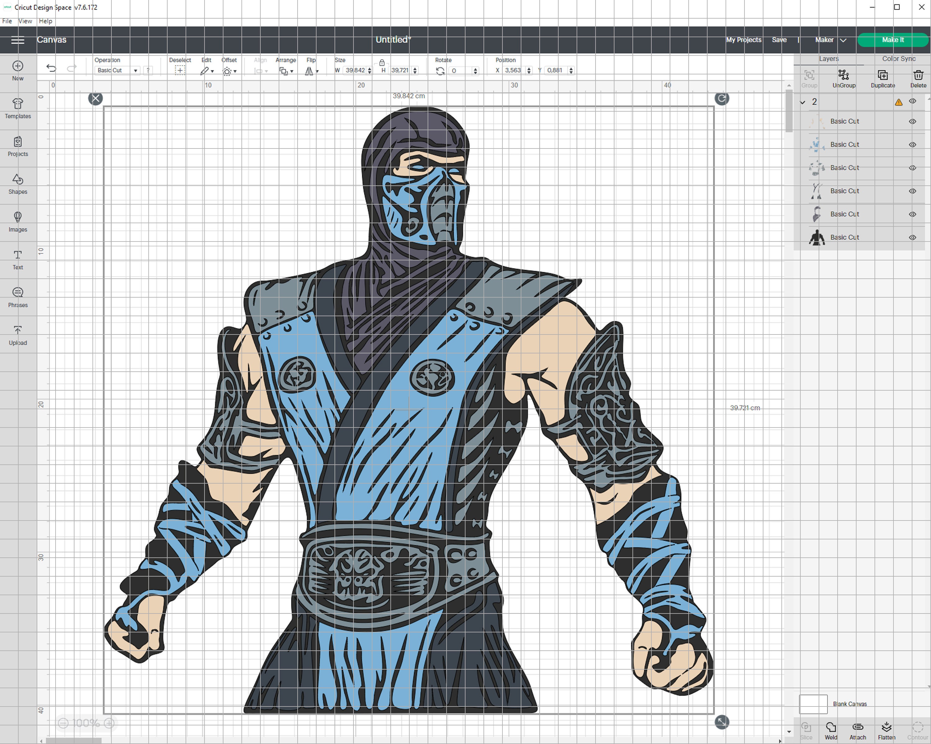 Sub Zero Mortal Kombat DXF Clip Art SVG PNG File for Cricut | Etsy ...