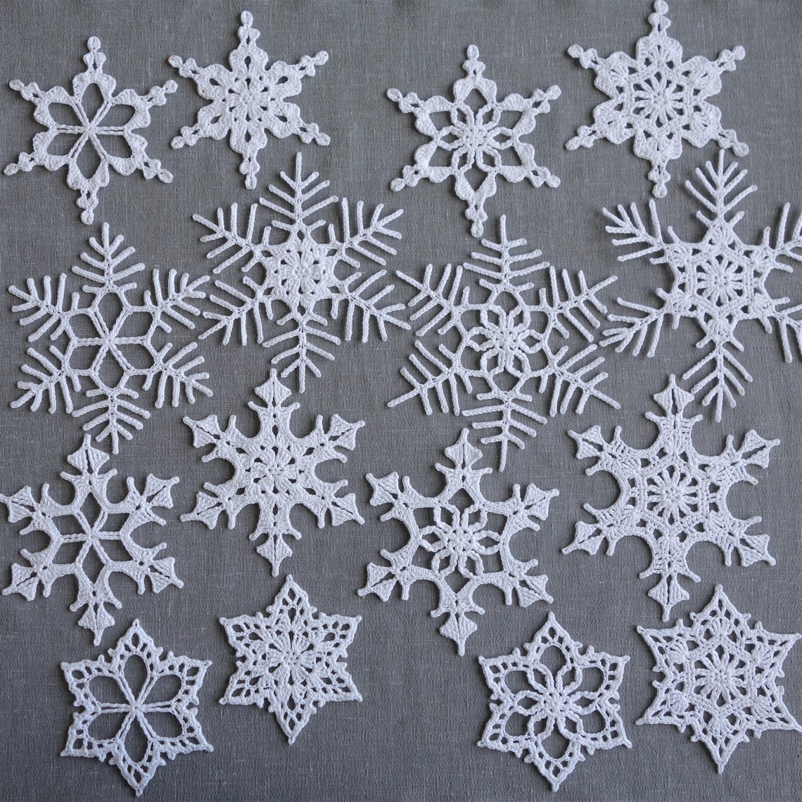 Mix and Match Snowflakes: an Ebook of Crocheted Snowflakes - Etsy