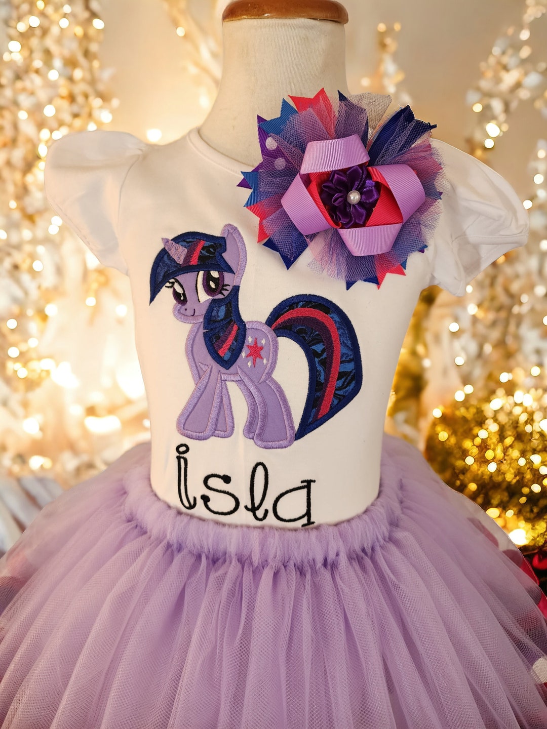 Purple Pony Outfit, Personalized Top With Matching Tutu, Themed Party ...
