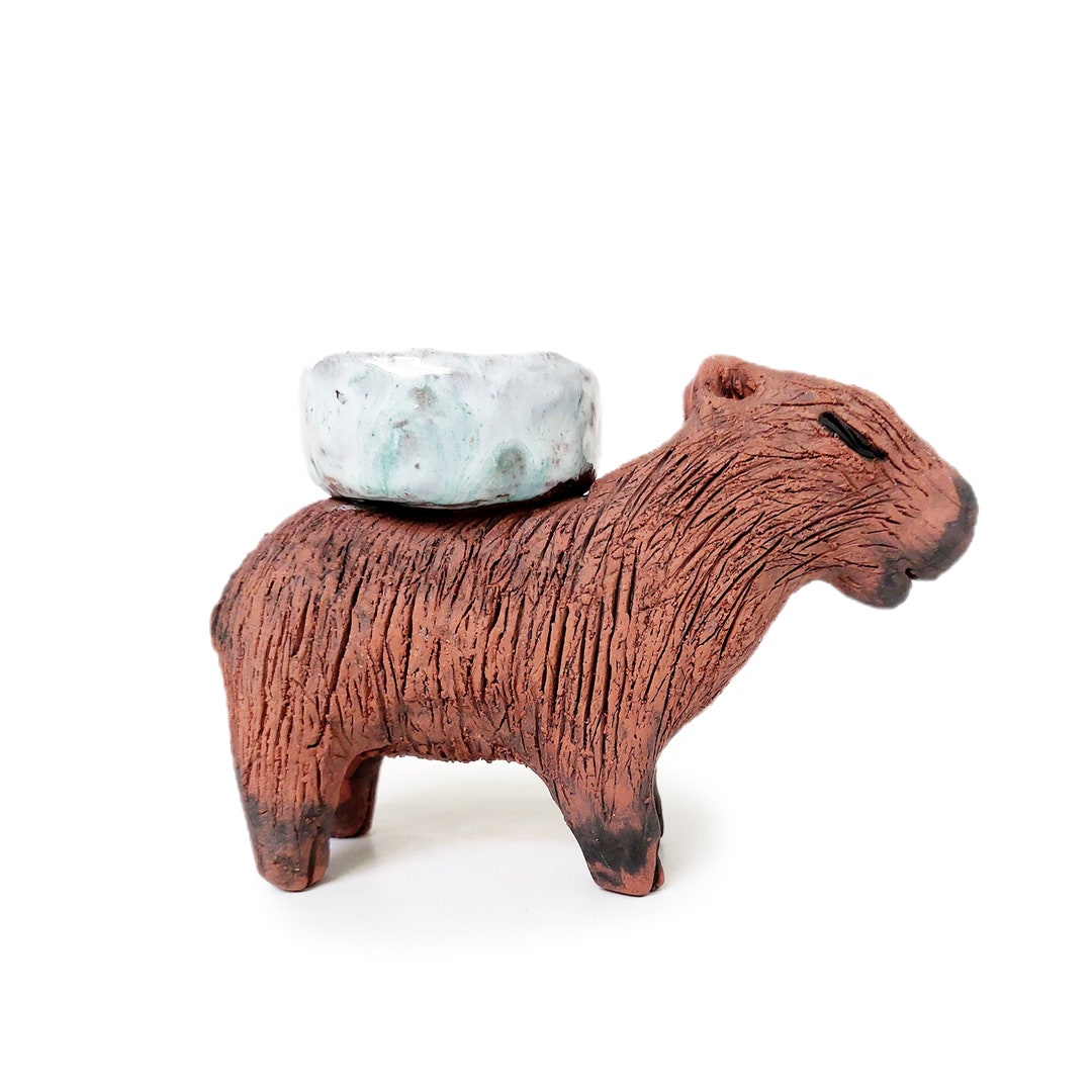 Capybara Figurine/ Capybara Ceramic Sculpture/ Lanter Photo Tealight - Etsy