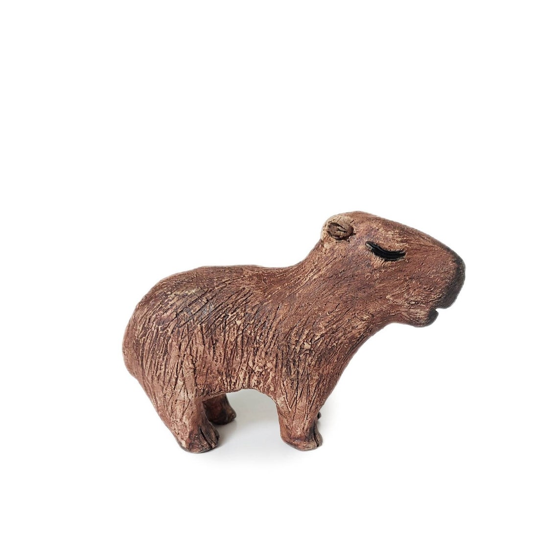 Capybara Figurine/ Capybara Ceramic Sculpture - Etsy