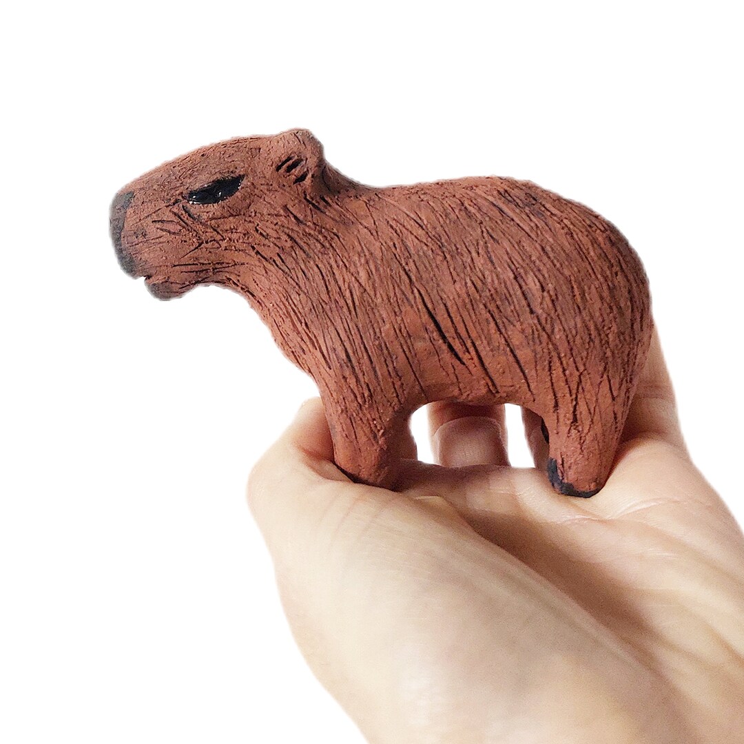 Capybara Figurine/ Capybara Ceramic Sculpture - Etsy