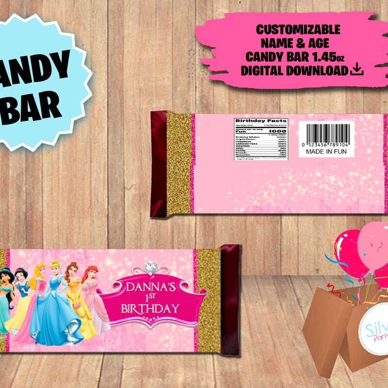 Princess Candy Bar - Etsy