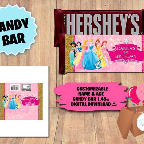 Princess Candy Bar - Etsy