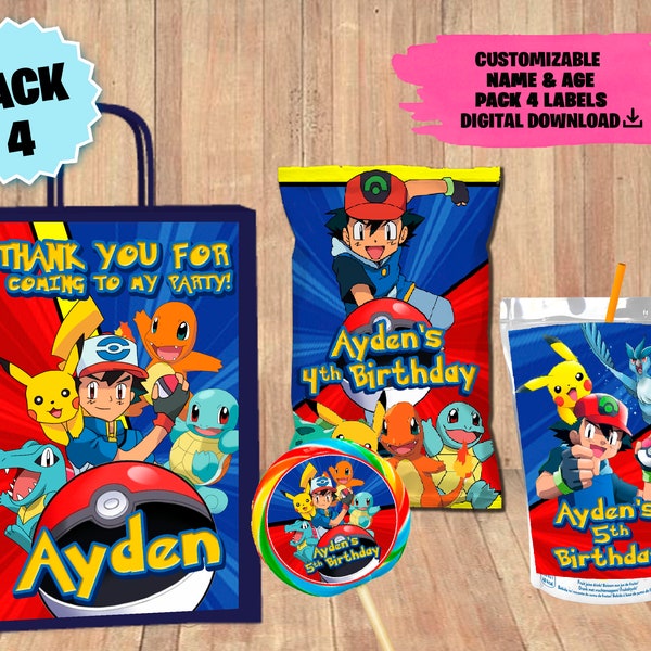 Pikachu Chip Bag - Etsy