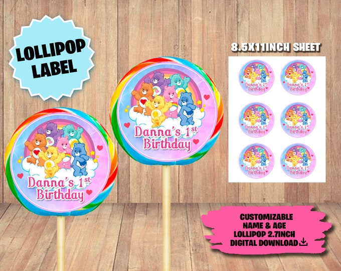 Label for Princess Peach Party Lollipop Label DIGITAL DOWNLOAD Princess ...