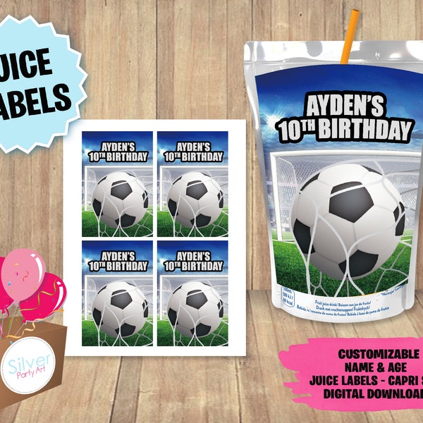 Football Capri Sun Labels - Etsy