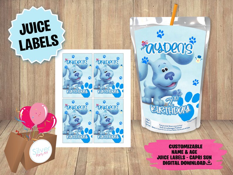 Blue's Clues and Magenta Juice Blue and Magenta Fun - Etsy