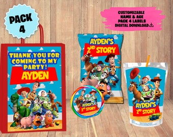 Labels for Toy Story Party - Chip Bag Label - DIGITAL DOWNLOAD - Toy ...