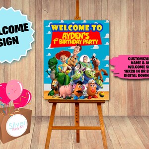 Toy Story Welcome Sign, Welcome Poster, Printable Toy Story Welcome ...