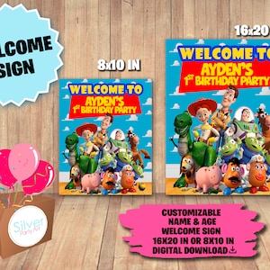 Toy Story Welcome Sign, Welcome Poster, Printable Toy Story Welcome ...