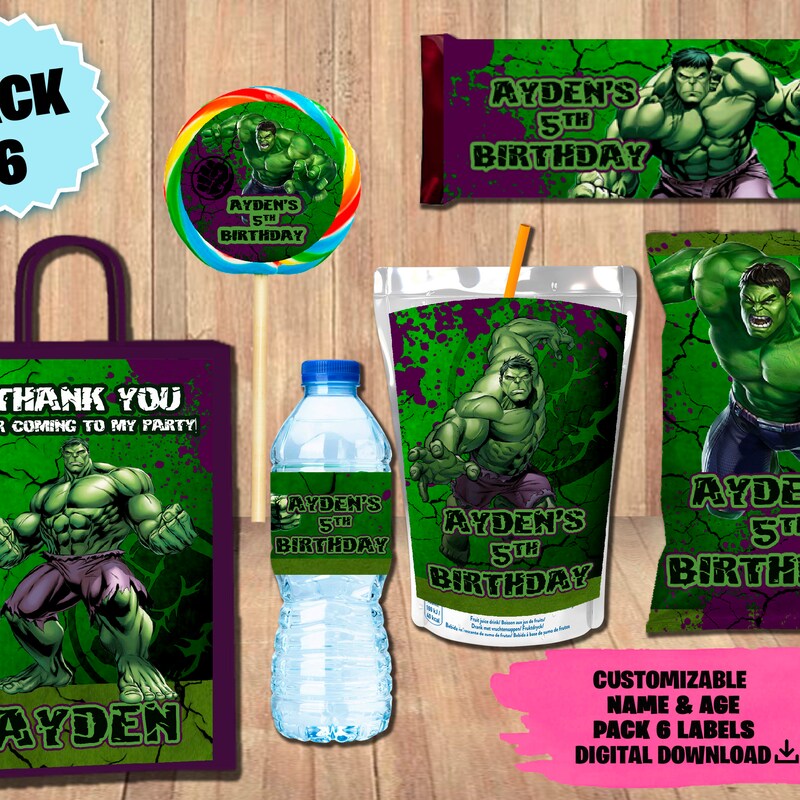 Hulk Party - Etsy