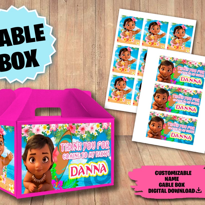 Moana Birthday Party Boxes - Etsy