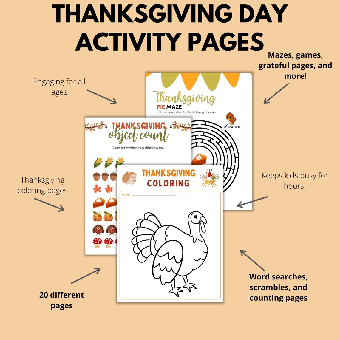 Thanksgiving Coloring Pages, Turkey Coloring Pages, Thanksgiving ...