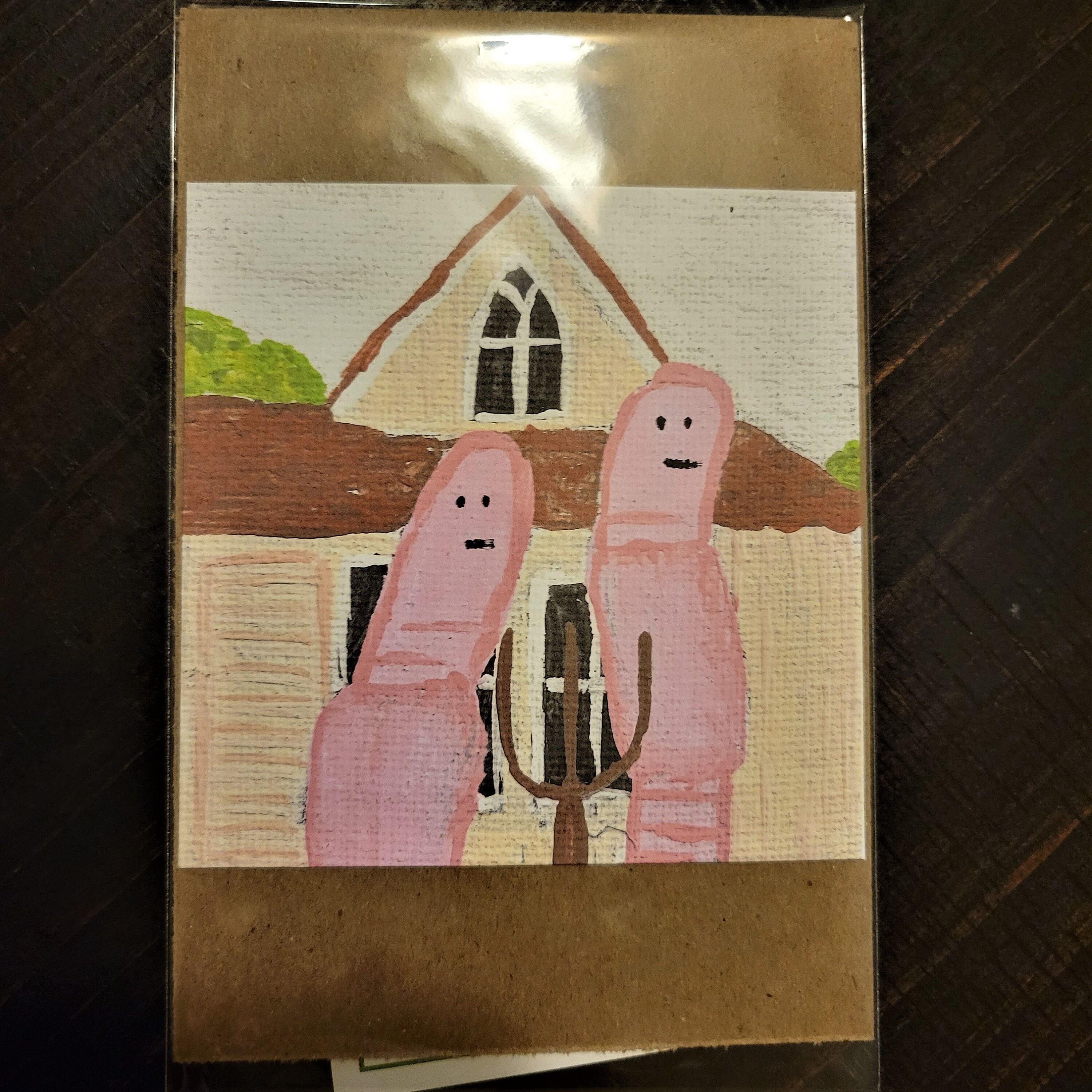 American Gothic but With Worms! (art Print) - Etsy