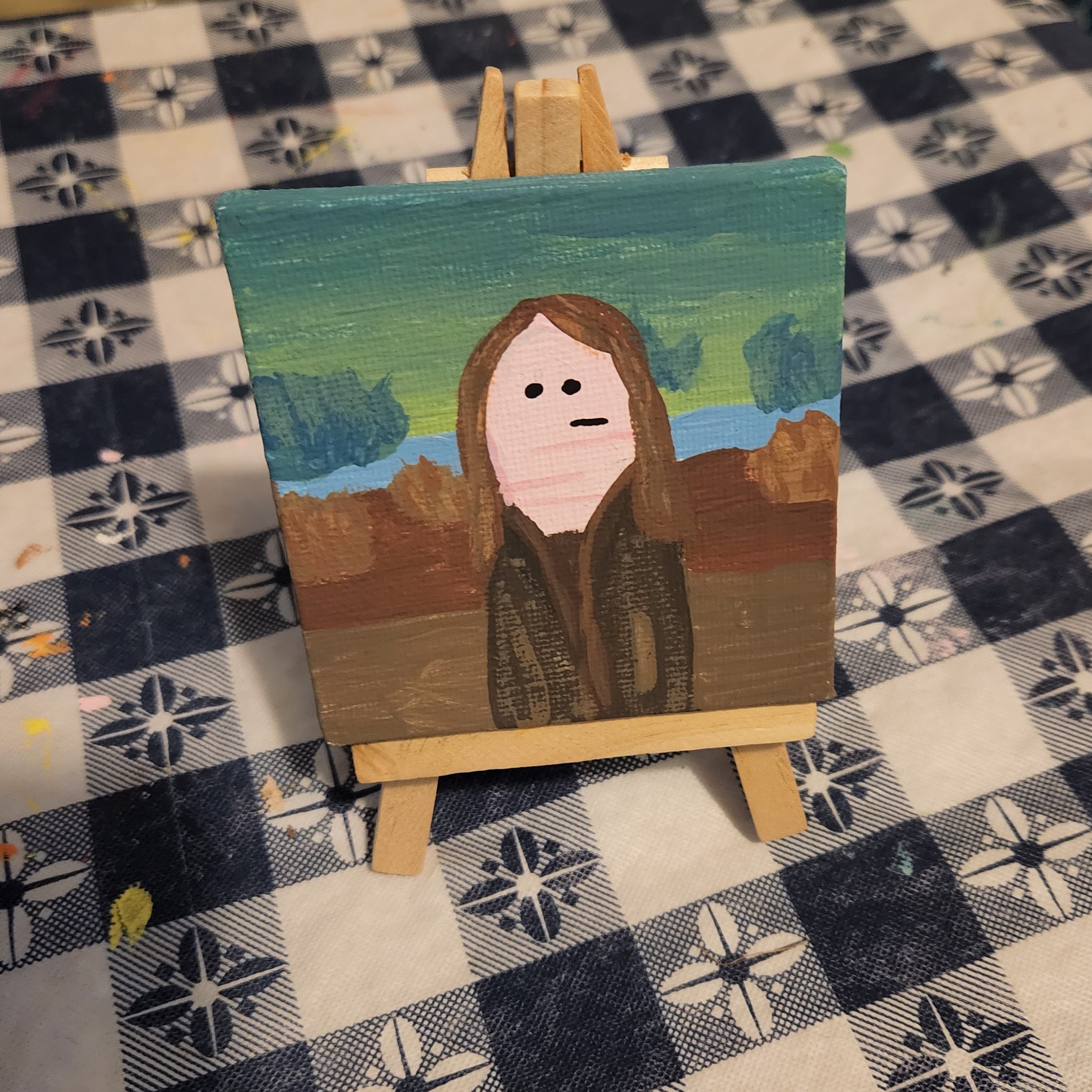 Mona Lisa but With a Worm art Print - Etsy