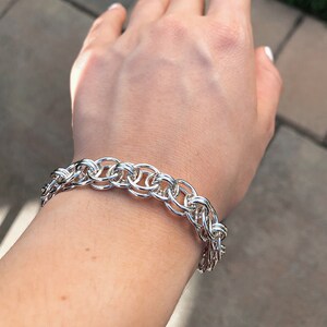 Sterling Silver Helm Chain Bracelet - Etsy