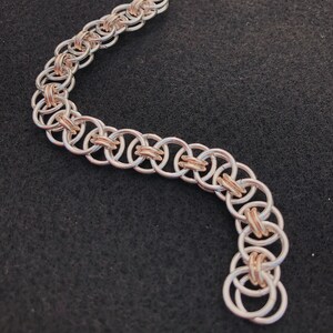 Sterling Silver and Gold Filled Helm Chain Bracelet - Etsy