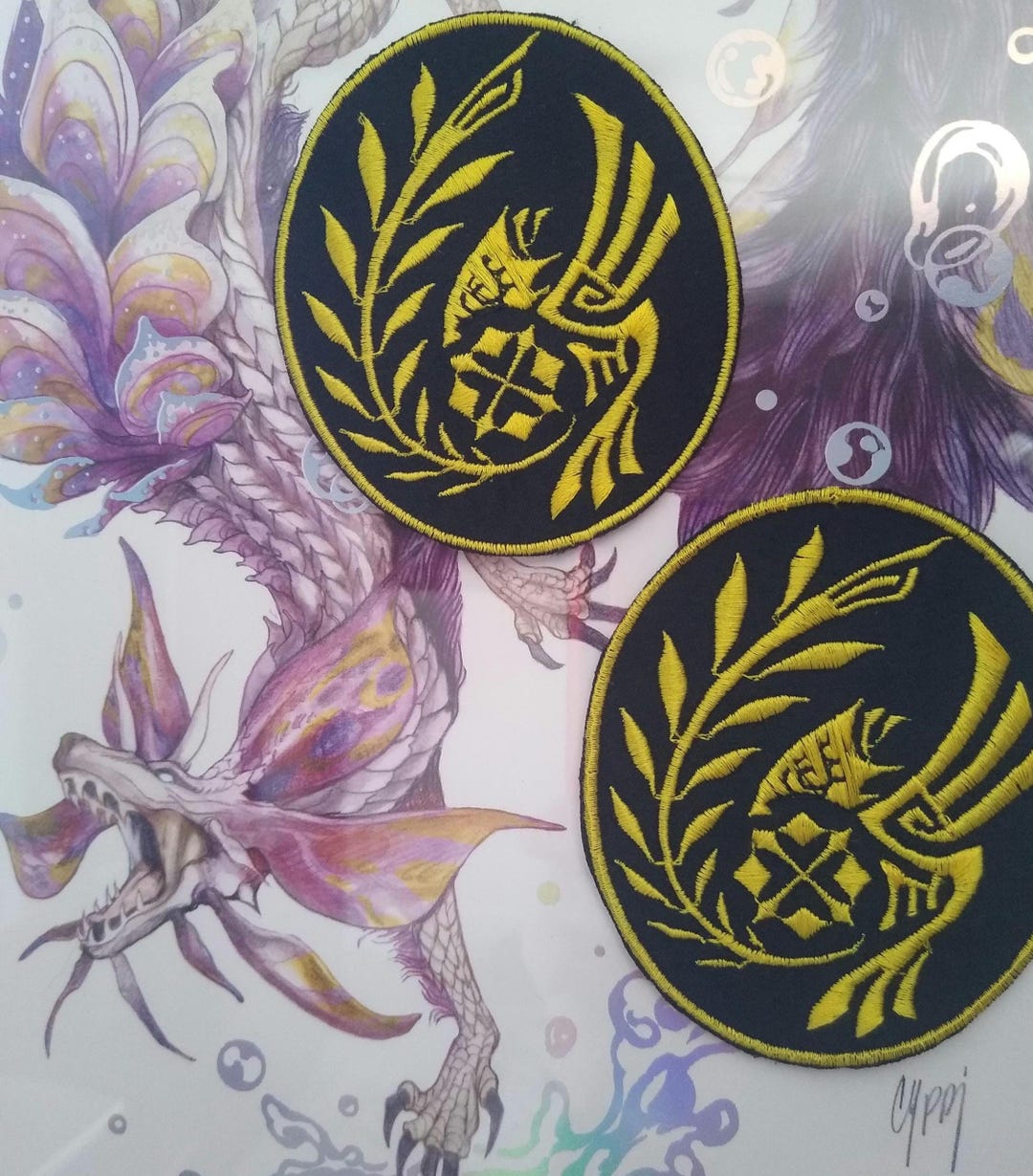 Monster Hunter Wilds Inspired Emblem Embroidered Patch - Etsy