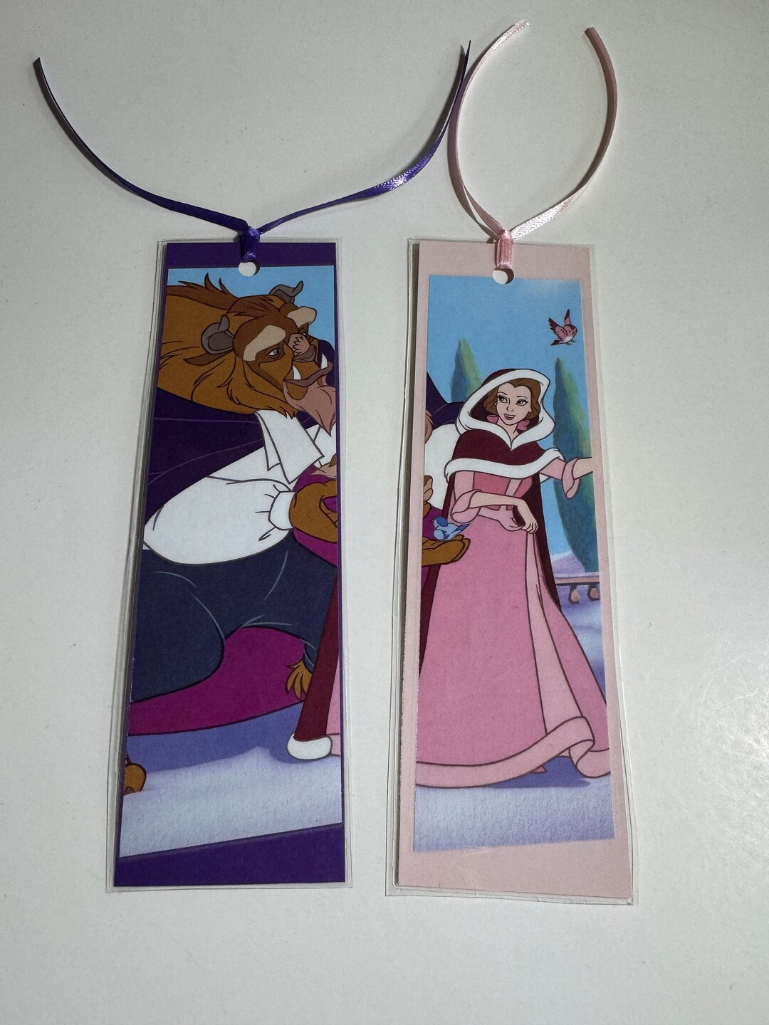 Disney Beauty and the Beast Bookmark Set of Two - Etsy