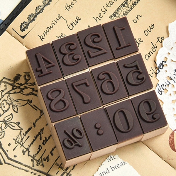 Number Stamp Set - Etsy
