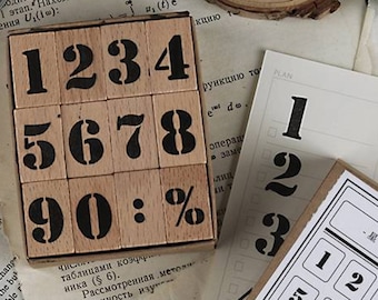 Number Stamps | Etsy